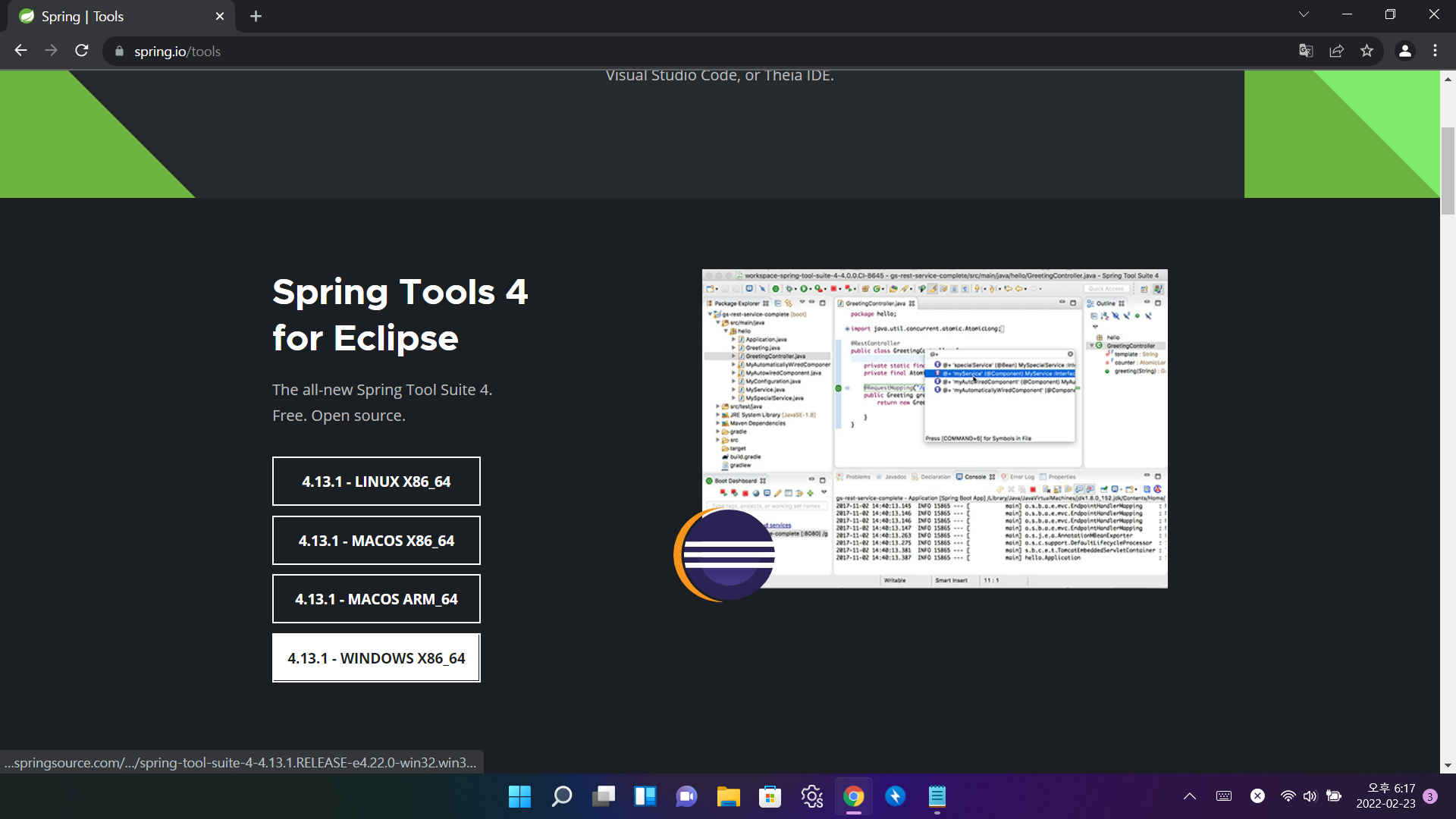 Install STS4 - Eclipse | Michelangelo's Atelier